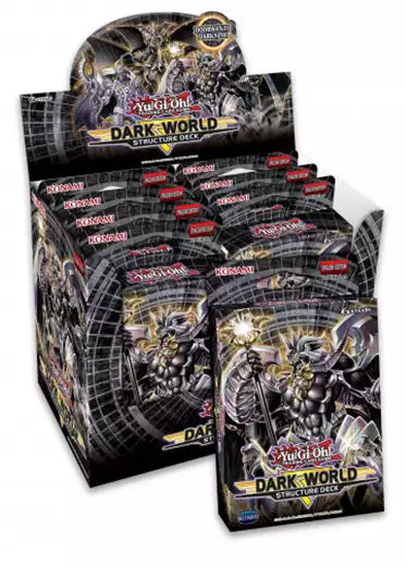 Yugioh TCG: Structure Deck - Dark World - Box of 8 Decks | Double Sleeved